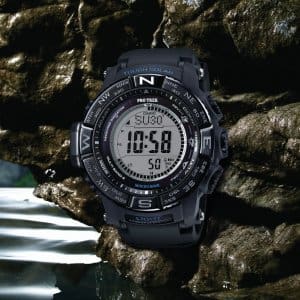 Casio Pro Trek PRW3510Y-8 with STN LCD and silicone band - G-Central G ...
