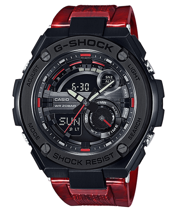 New G-Shock G-STEEL GST-210 Watches: Black & Gold, Black & White, Gold ...