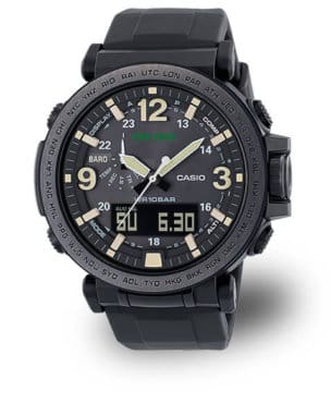 Casio Pro Trek PRG-600 Tough Solar with Stainless Steel Bezel - G ...