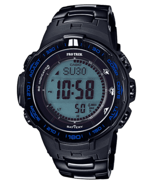 Casio Pro Trek Blue Moment Series with Titanium Band: PRW-3100YT-1JF ...