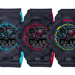 G-Shock GD400-1B2 Black with Neon Blue Accents
