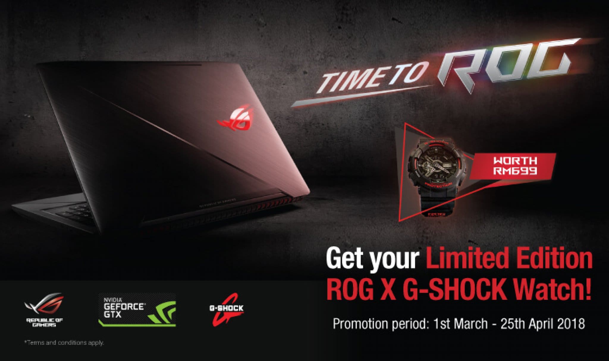 Malaysia: Asus ROG x G-Shock GA-110 Promotion - G-Central G-Shock Fan Site