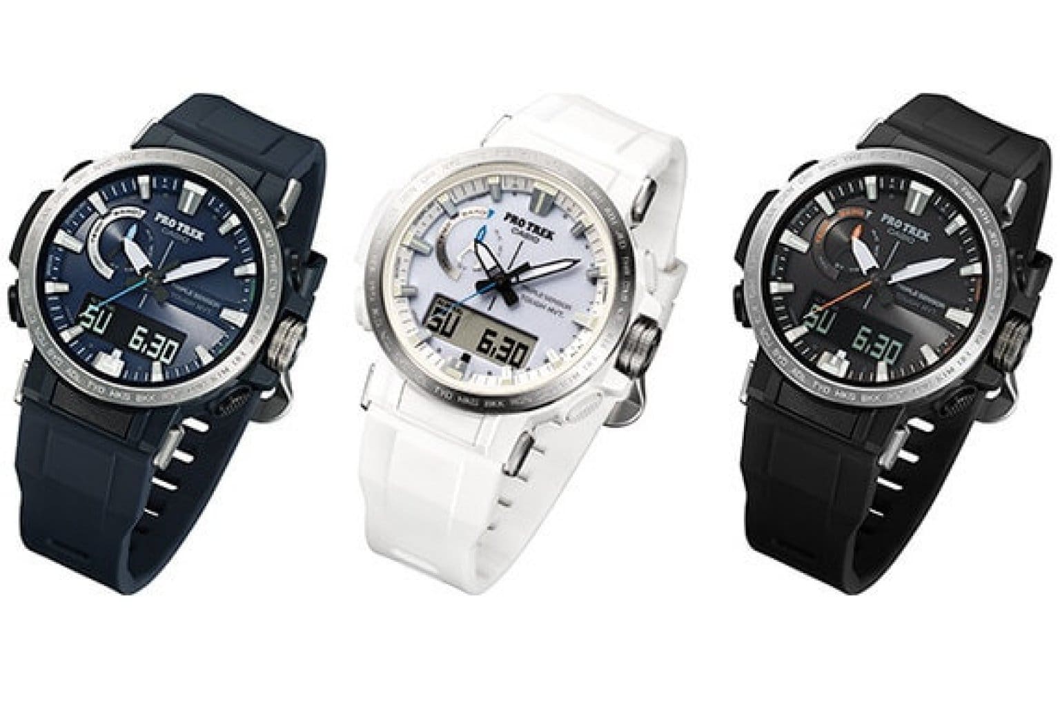 Pro Trek PRW-60: A Smaller Analog-Digital with Triple Sensor - G ...