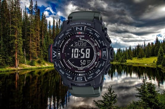 Casio Pro Trek PRW3510Y-8 with STN LCD and silicone band - G-Central G ...