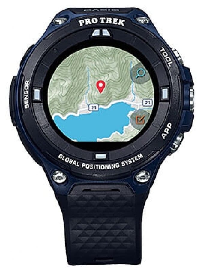 Casio Pro Trek WSD-F20A Smart Outdoor Watch in Indigo Blue - G-Central ...