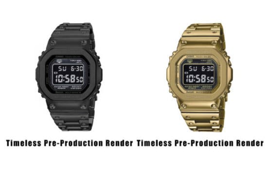 G-Shock GMW-B5000GD-1 & GMW-B5000GD-9: Black, Gold IP Full Metal ...