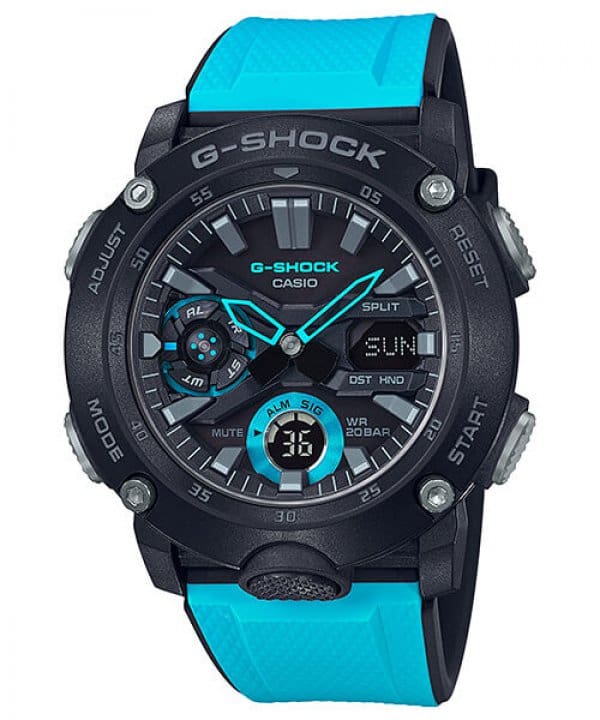 G-Shock GA-2000: Sleek Analog-Digital with Carbon Core Guard - G ...