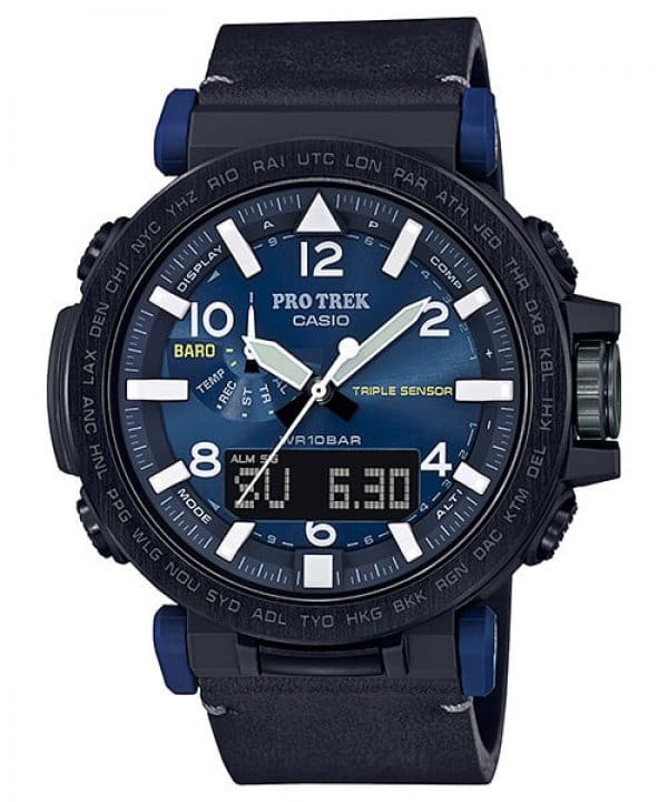 Pro Trek Navy Blue Analog-Digital Series - G-Central G-Shock Fan Site