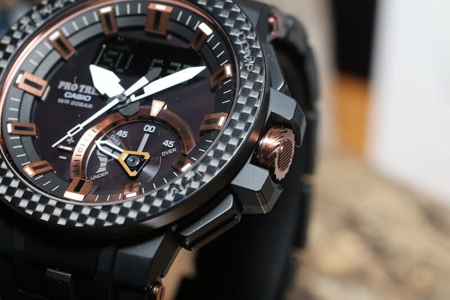 Limited Pro Trek PRW-7000X-1 with Carbon Fiber Bezel - G-Central G ...