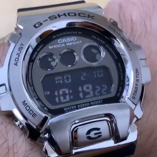 G-Shock GM-6900 with Stainless Steel Metal Bezel for 6900 Series 25th ...