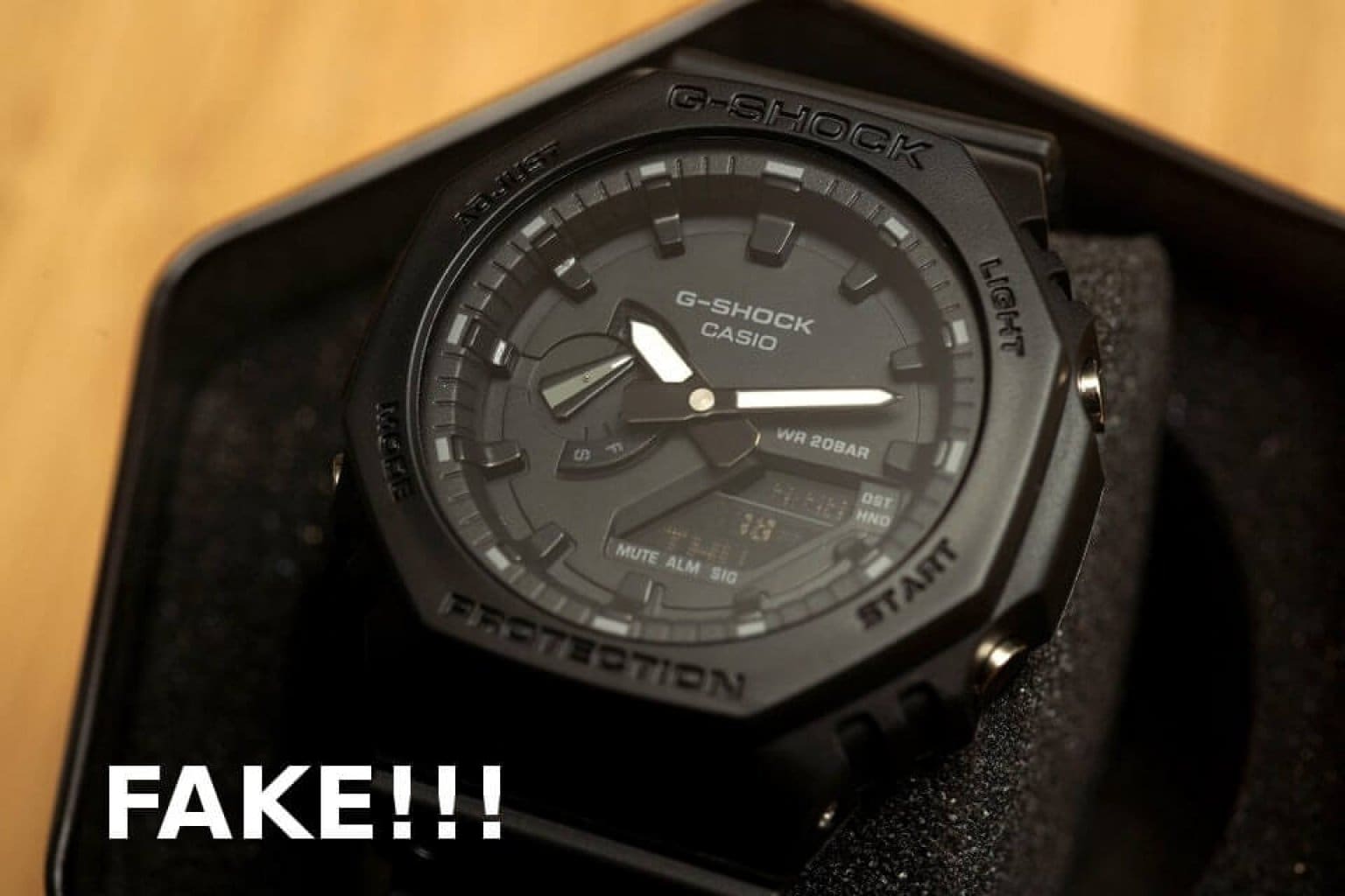 Beware of fake Casio G-Shock GA-2100-1A1 - G-Central G-Shock Fan Site