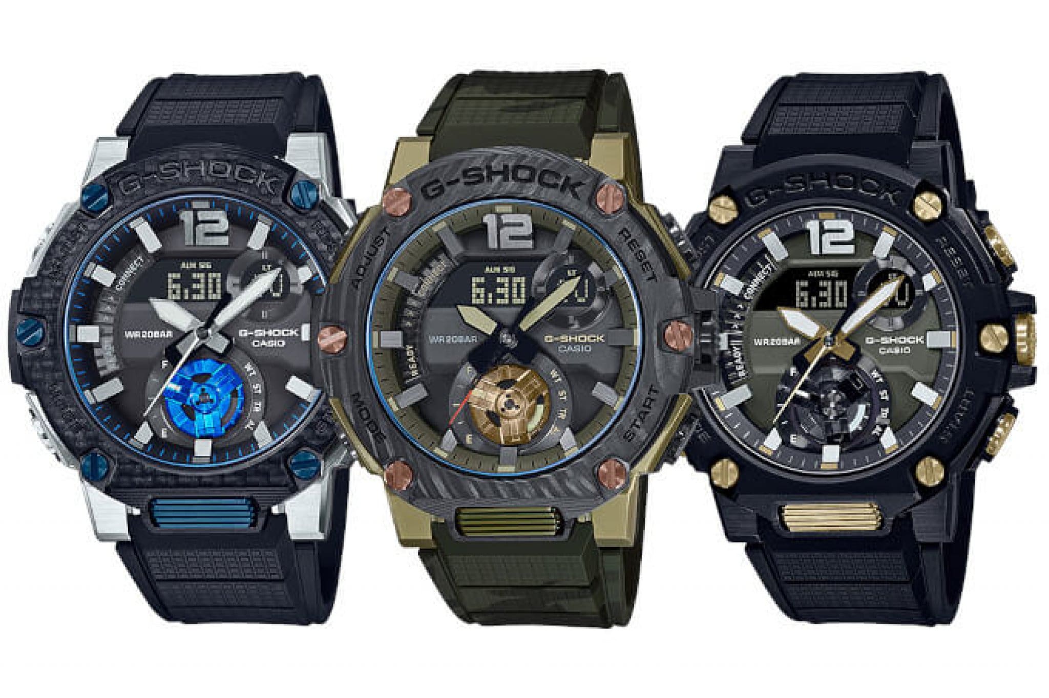 G-STEEL GST-B300XA-1A & GST-B300XB-1A3 with Sapphire Crystal and Carbon ...