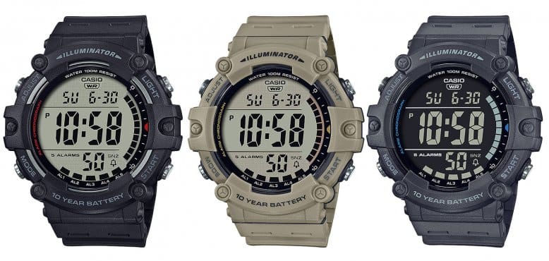 Casio AE-1500WH: Wide Face with 10-Year Battery & 100M WR - G-Central G ...