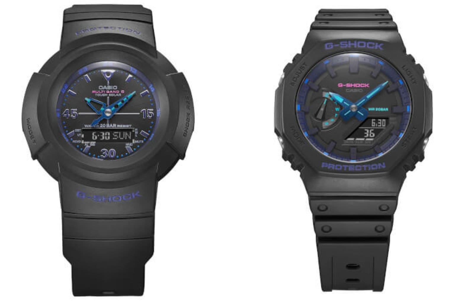 G-Shock Virtual Blue Analog-Digital Series - G-Central G-Shock Fan Site