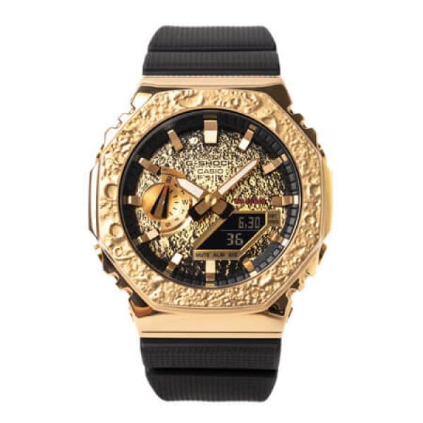 The Moon: G-Shock GM-2100MG-1A with 3D Textured Gold IP Stainless Steel ...