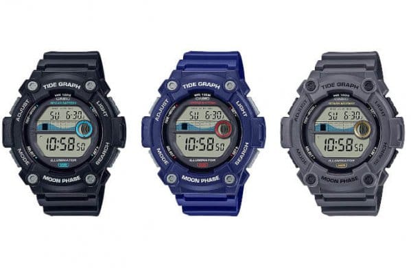 Casio WS-1300H with Tide and Moon Graph and 10-Year Battery - G-Central ...