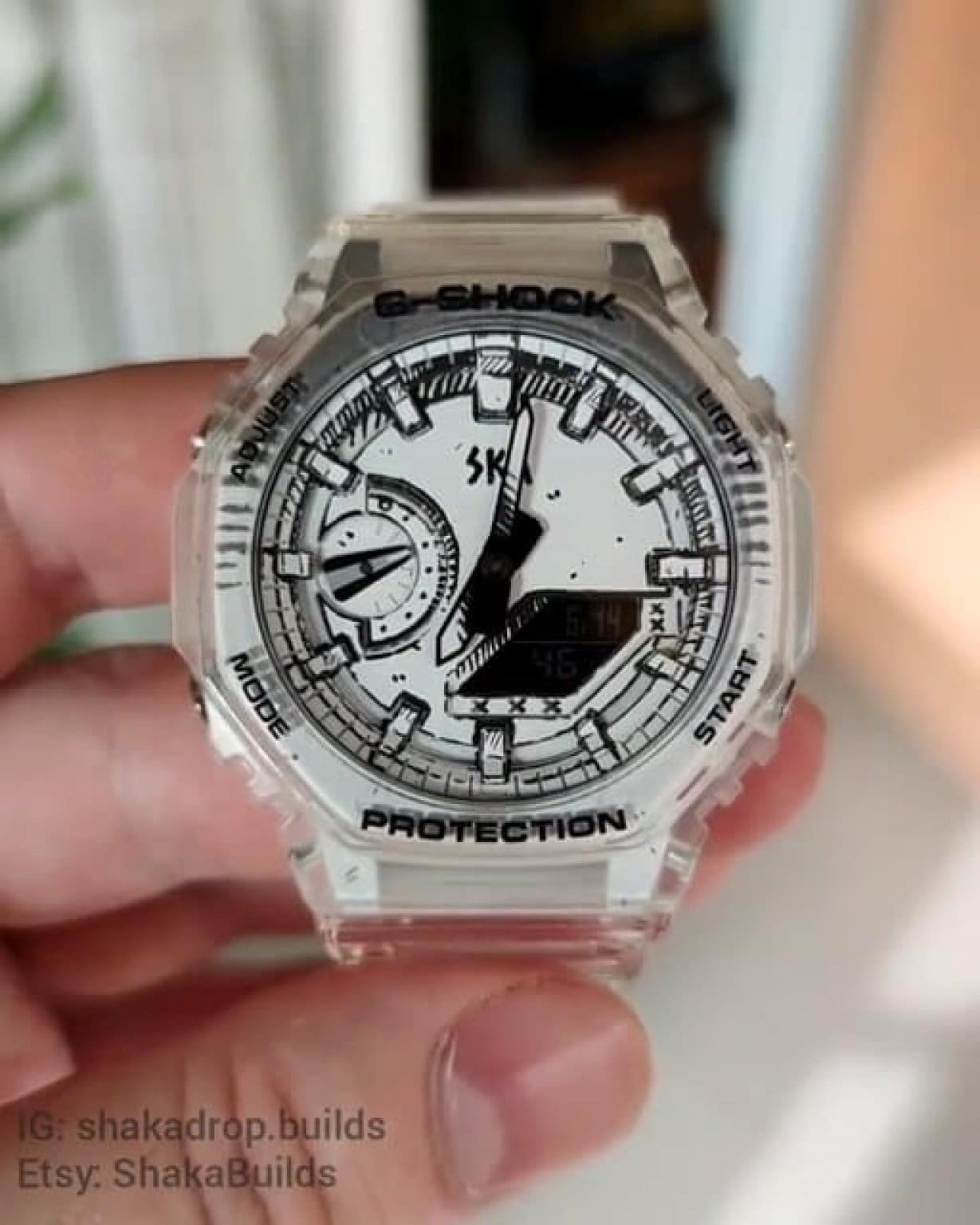 Custom G-Shock GA-2100 watches by Shaka Builds: "SKA INK" and "Helios ...