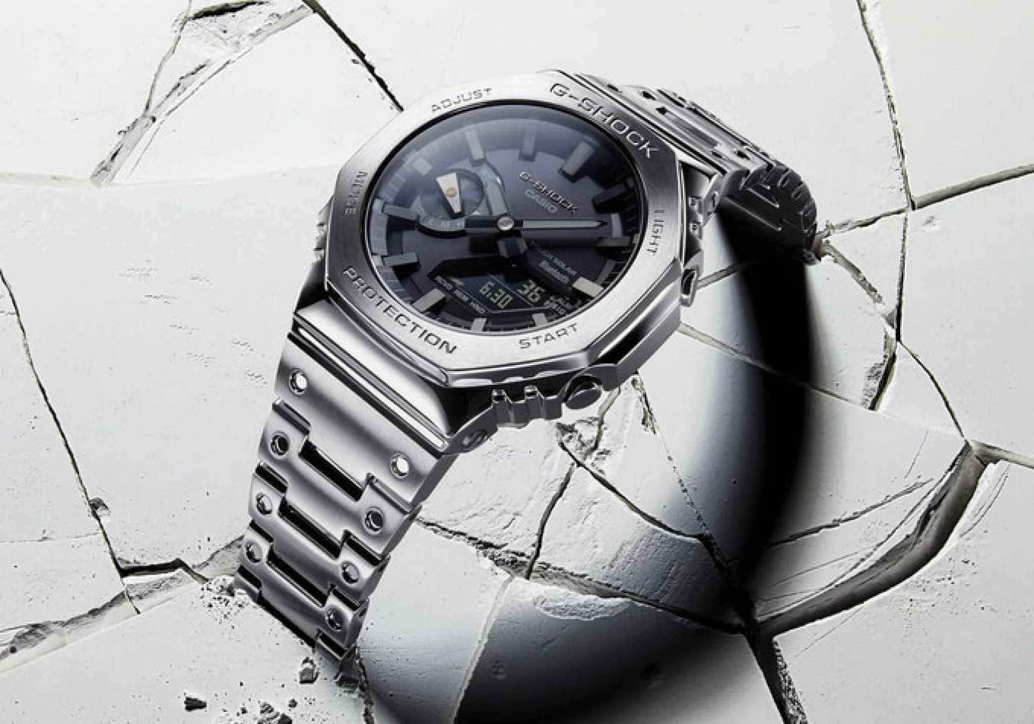 G-Shock GM-B2100: Full Metal "CasiOak" with Screw-Back, Tough Solar ...