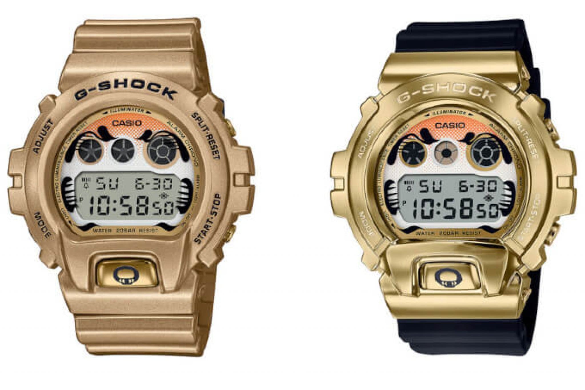 Gold Daruma Doll G-Shock Series with DW-6900GDA-9JR and GM-6900GDA-9JR ...