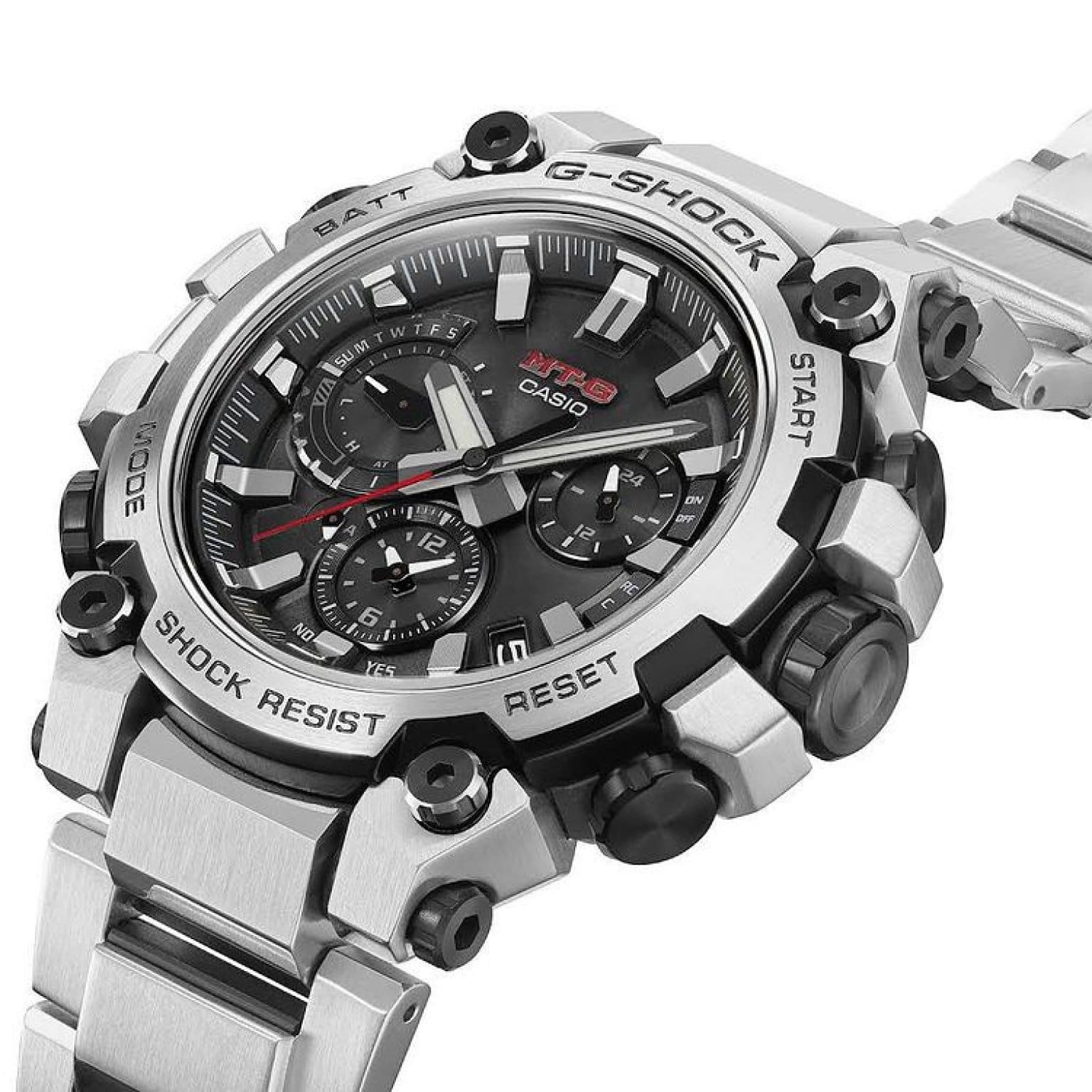 G-Shock MTG-B3000D-1A Silver with Black Partial IP - G-Central G-Shock ...