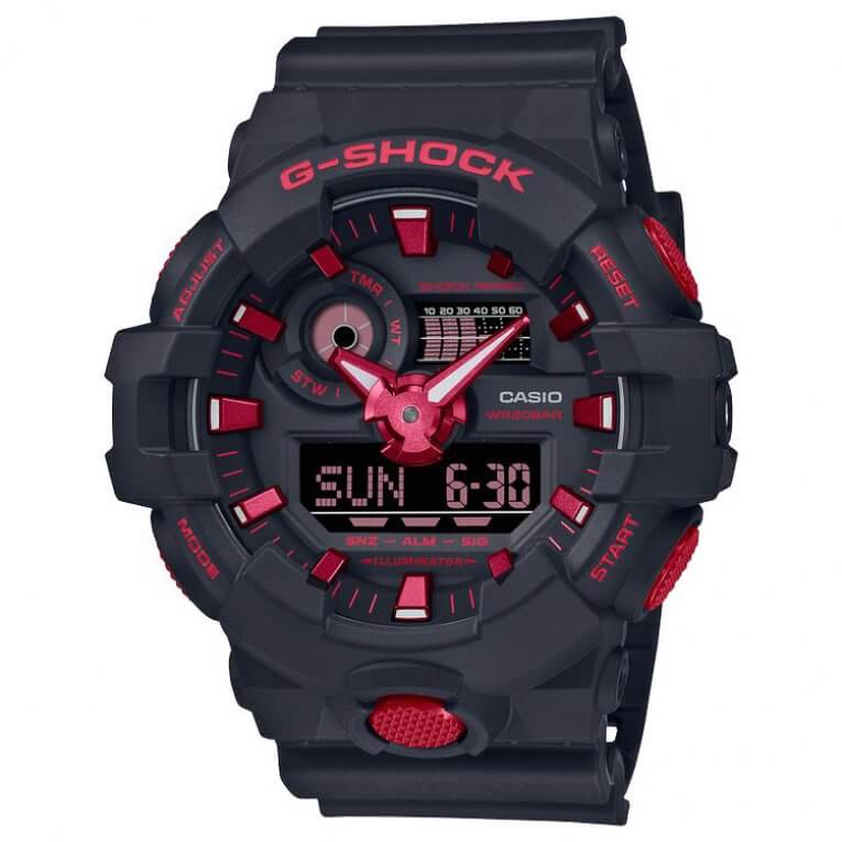G-Shock Ignite Red Series features the classic black and red color ...