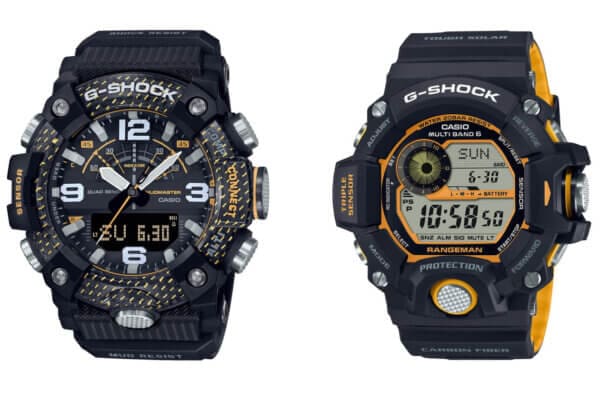 G-Shock Mudmaster GG-B100Y-1A and Rangeman GW-9400Y-1 (JP: GW-9400YJ-1 ...