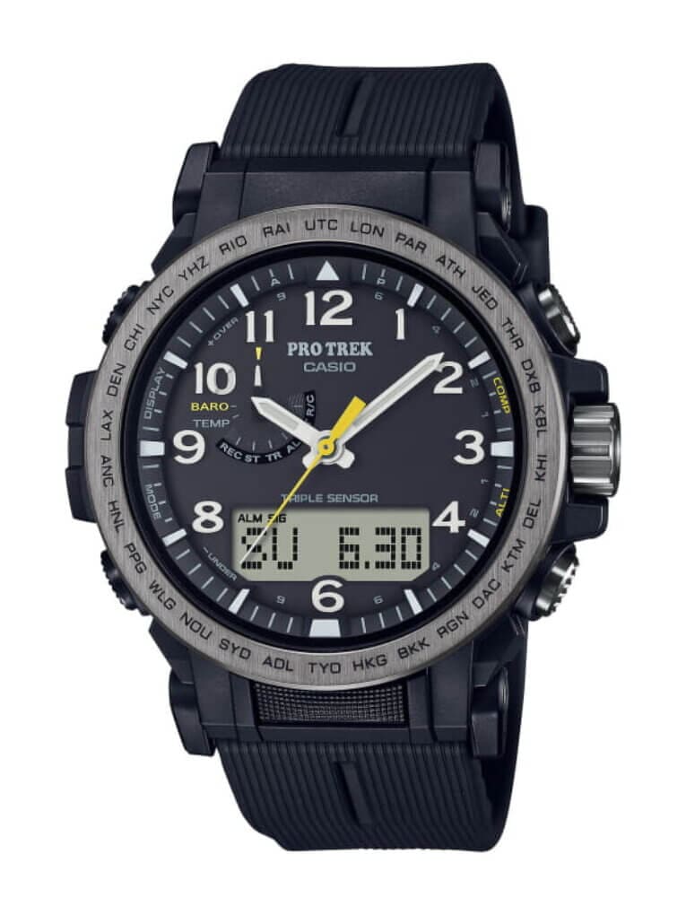 Pro Trek PRW-51FC-1 and PRW-61FC-1 are deluxe models with sapphire ...