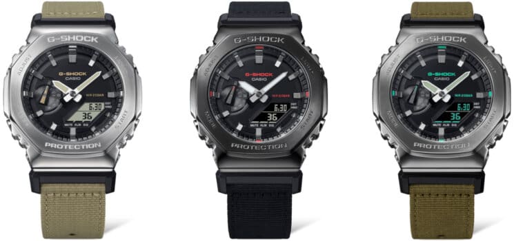 G-Shock GM-2100C Utility Metal Series has a military field watch style ...