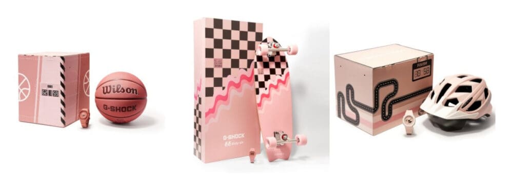 G-Shock CN Pink Series box sets include Wilson basketball, Sixty-Six ...