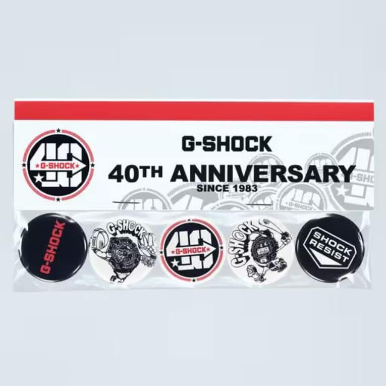 G-Shock U.S. Summer Promotions: 40th Anniversary Pin Badge Set and Wall ...