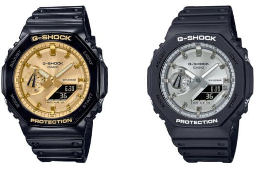 G-Shock GA-2100GB-1A and GA-2100SB-1A: Glossy Black and Gold, Matte ...