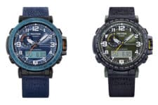 Casio Pro Trek PRG601YB-2 and PRG601YB-3 with cloth band now available ...