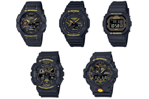 G-Shock Caution Yellow Series: Black with bold yellow accents - G ...