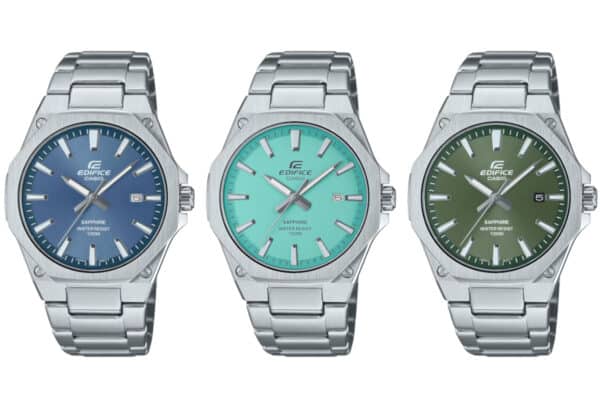 Casio Edifice EFR-S108D-2BV is another men's model with a Tiffany-like ...