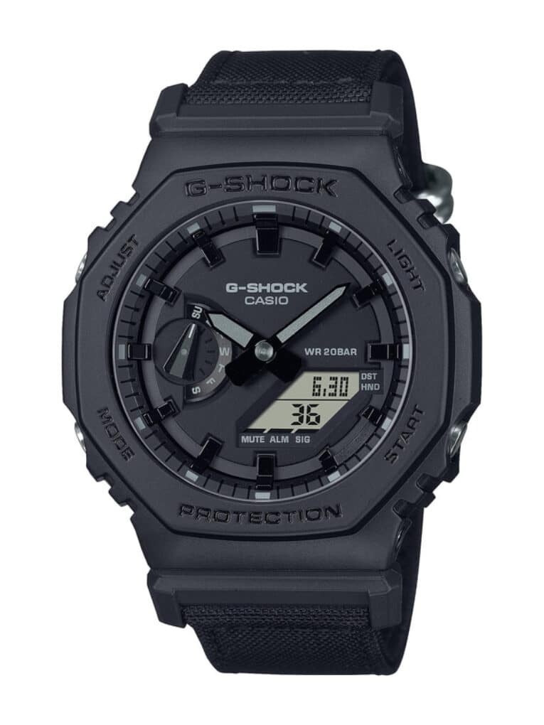 G-Shock Utility Black Series with Cordura Eco Bands and Positive LCD ...