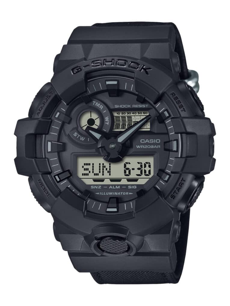G-Shock Utility Black Series with Cordura Eco Bands and Positive LCD ...
