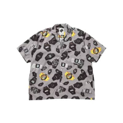 G-Pattern Print Shirt features images of classic G-Shock watches ...