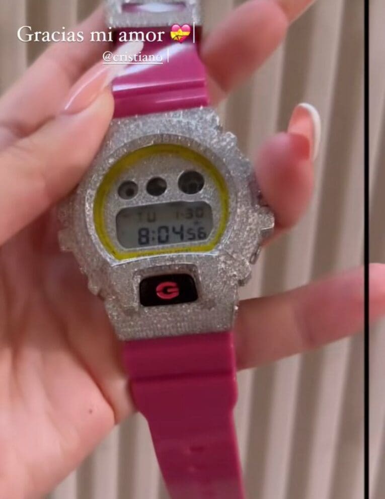 Cristiano Ronaldo gifted Georgina Rodriguez a custom G-Shock watch from ...