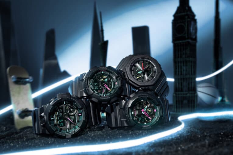 G-Shock Multi-Fluorescent Accents Series with four analog-digital and ...