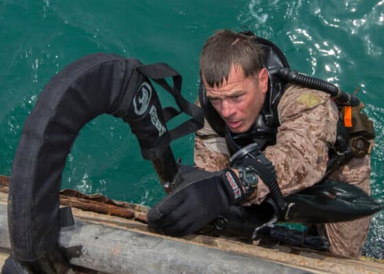 U.S. military (Navy and Marine) divers and soldiers wearing G-Shock ...