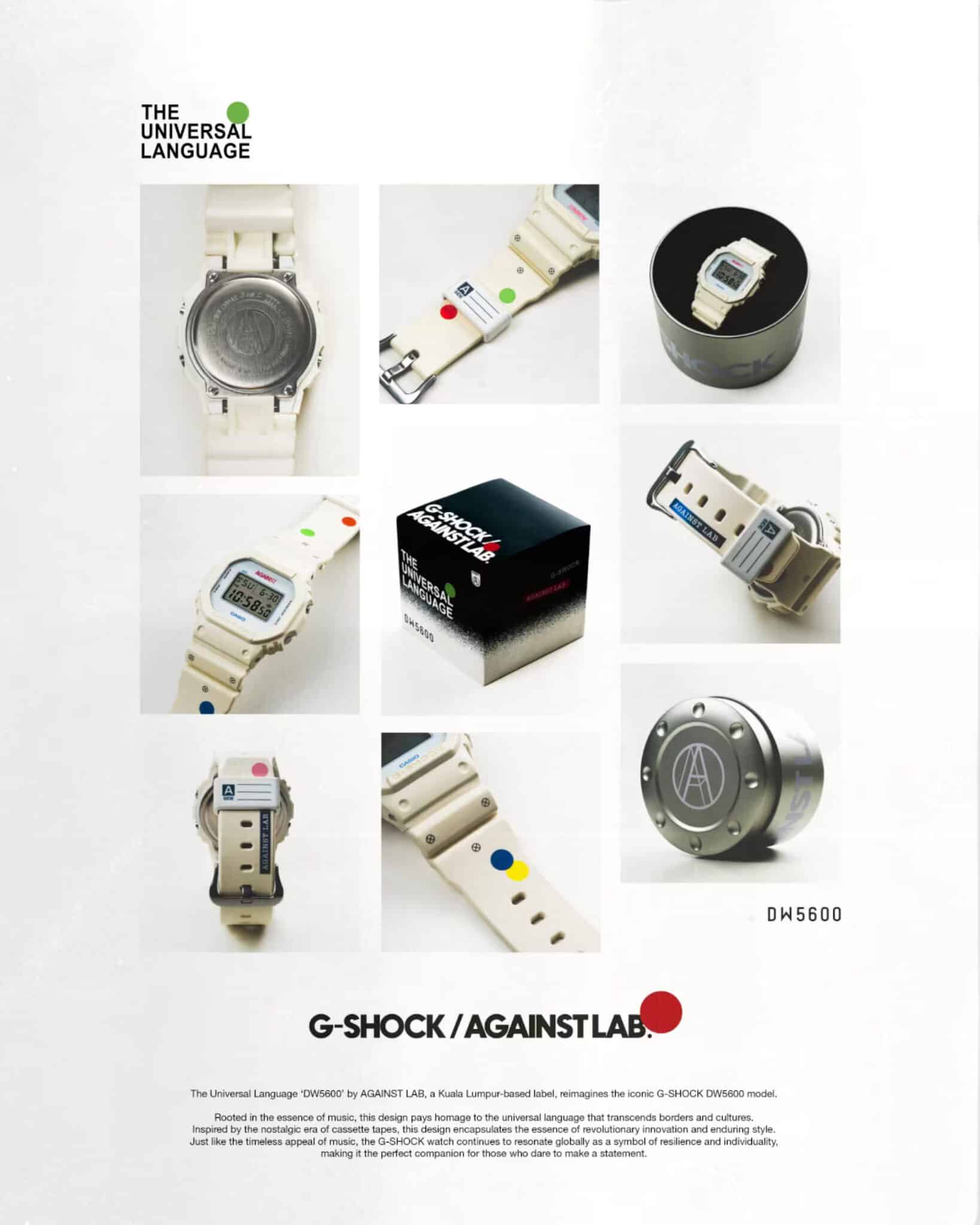Malaysia's Against Lab. x G-Shock DW-5600AL24-7 'The Universal Language ...