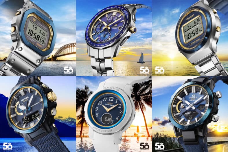 'Sky and Sea' Series for Casio Watch 50th Anniversary features solar ...