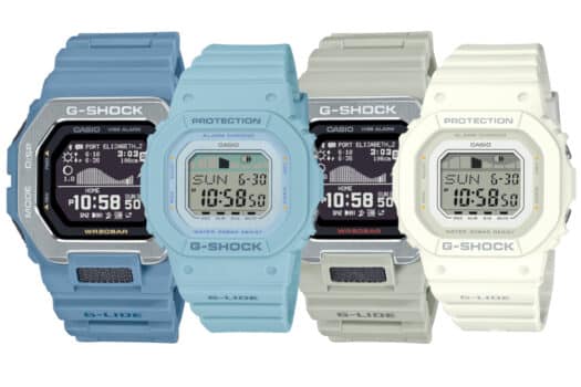 G-Shock G-LIDE surfing watches with natural colors for summer (GBX-100 ...