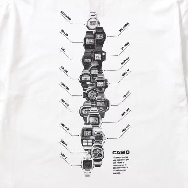 Casio Watch 50th Anniversary Collection T-shirts from G-Shock Products ...