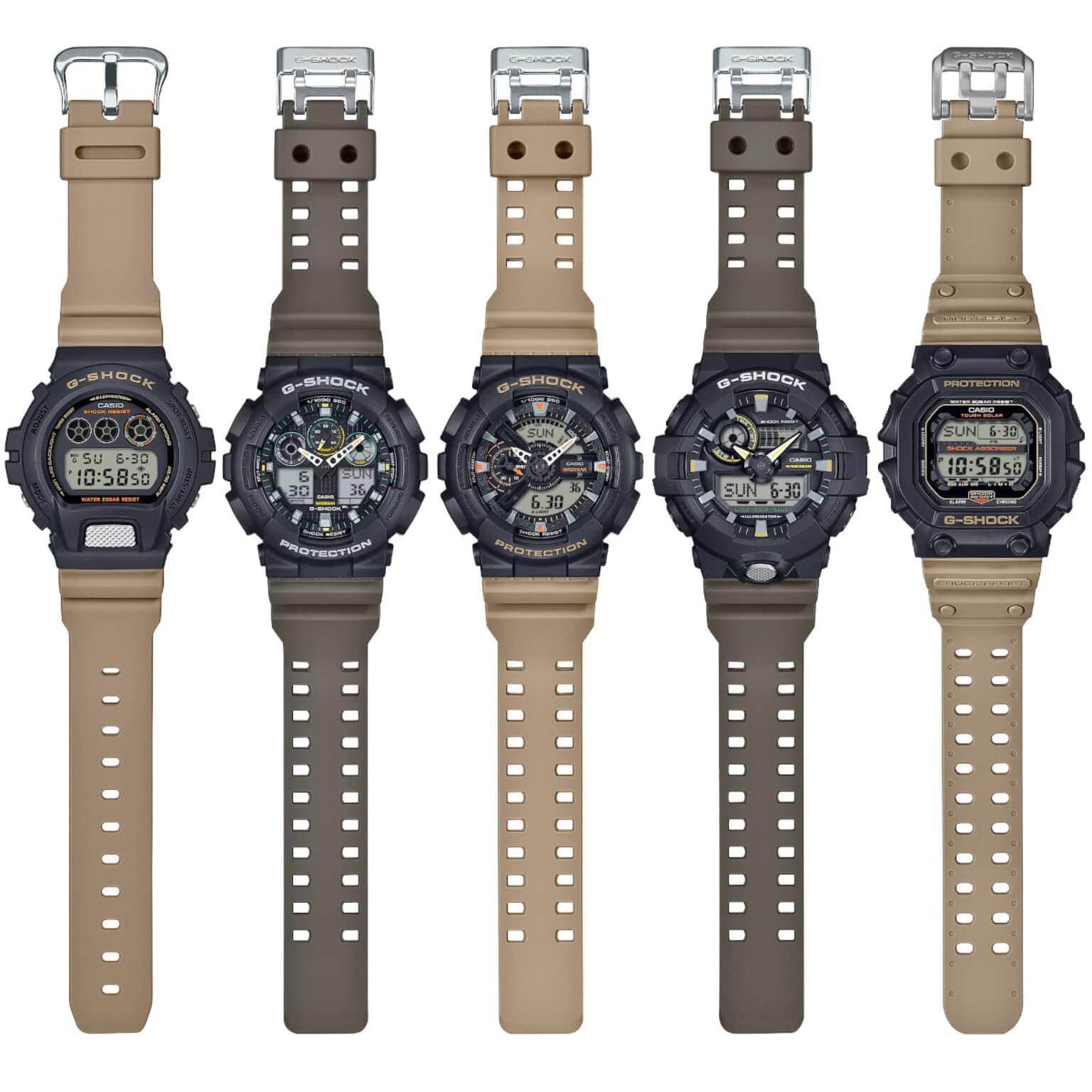 G-Shock Two Tone Utility Color Series: GX-56 with positive LCD display ...