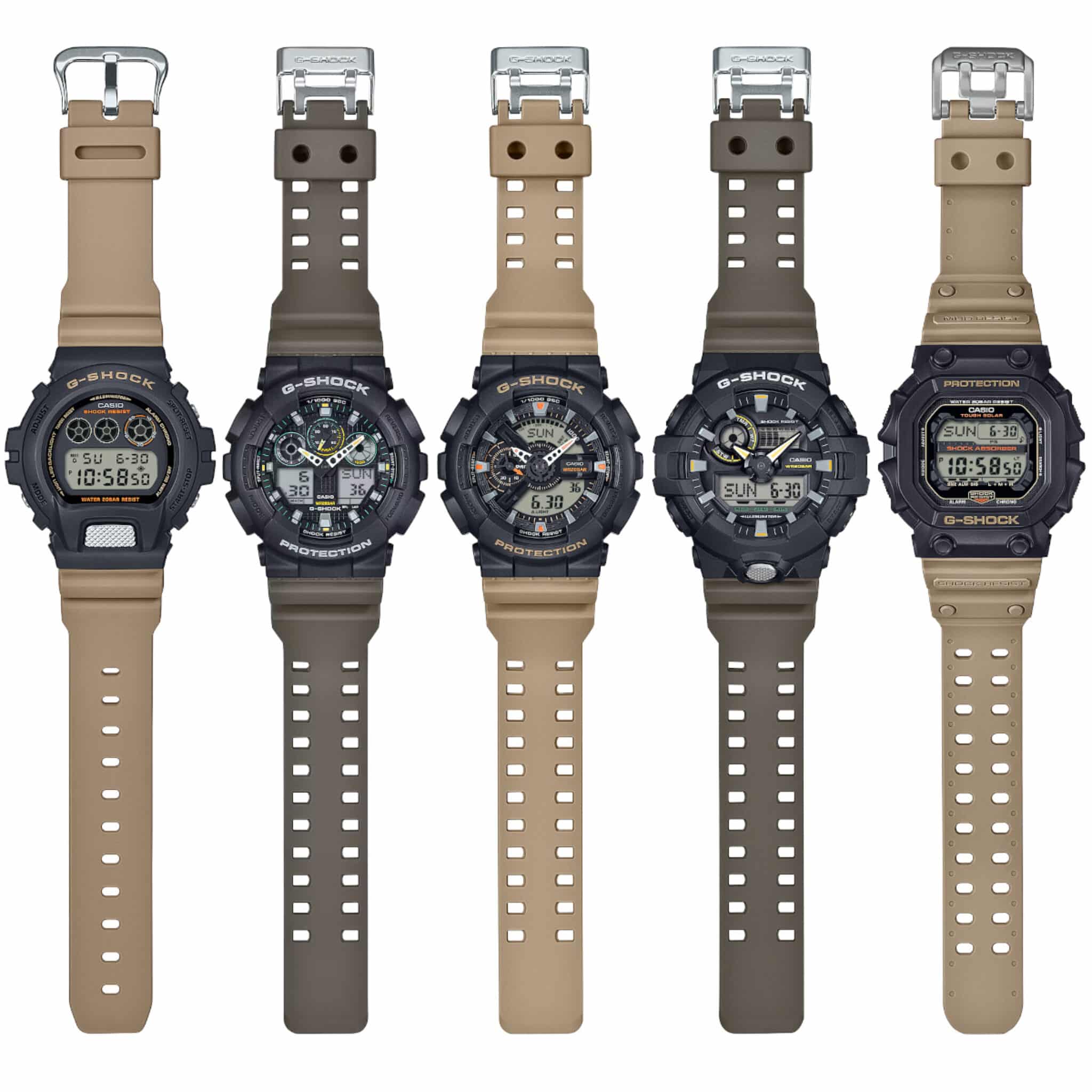 G-Shock Two Tone Utility Color Series: GX-56 with positive LCD display returns - G-Central G ...