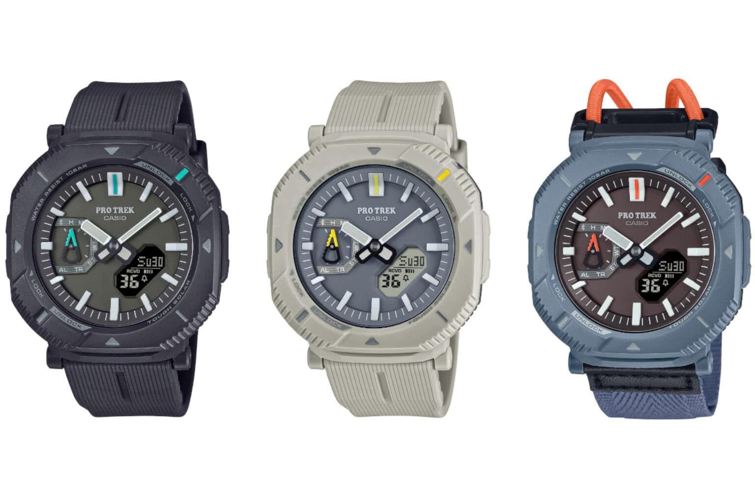PRJ-B001 hiking series is the lightest Pro Trek watch, featuring ...