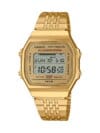 Casio ABL-100 is a retro-style metallic digital watch with Bluetooth ...