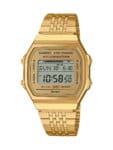 Casio ABL-100 is a retro-style metallic digital watch with Bluetooth ...