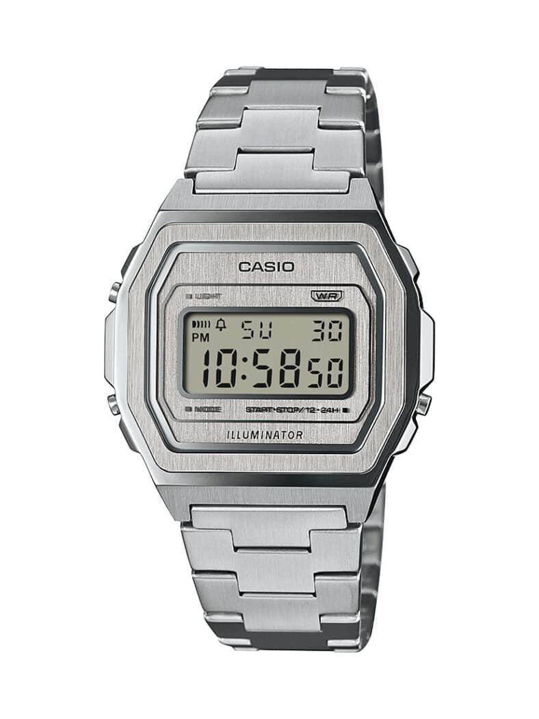Full stainless steel Casio A1000DN-7 limited set includes metal and cloth bands - G-Central G ...
